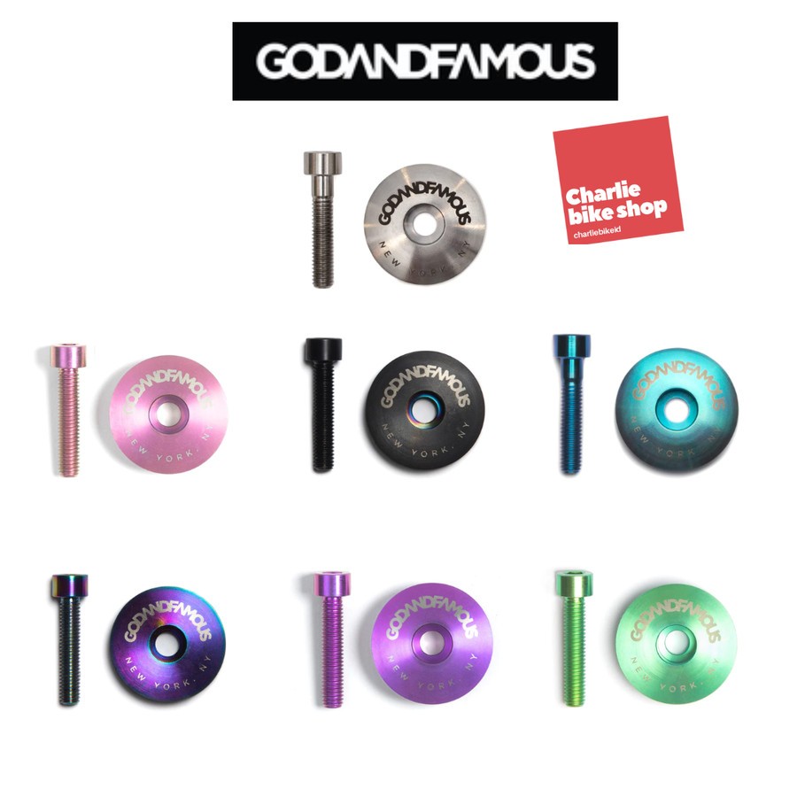 Jual God and Famous Team Titanium Top Cap - Tutup TopCap Stem | Shopee ...