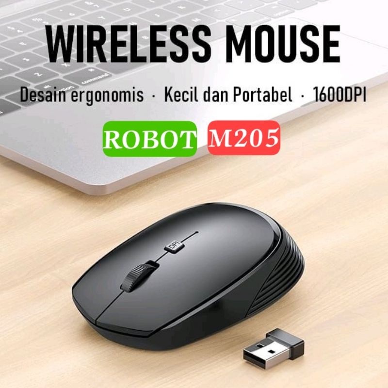 Jual (RIEBY)MOUSE WIRELESS ROBOT M205 /mouse robot M205 wireless(BLM ...
