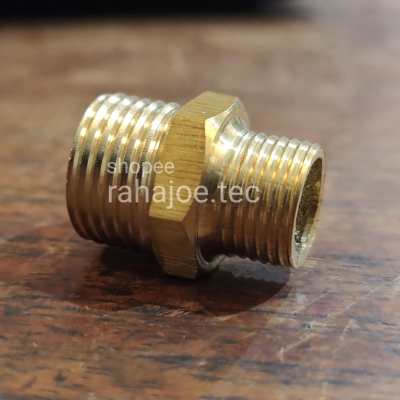 Jual Double Nepel 1/2 x 3/8 Inch Kuningan Neple 1/2" 3/8" | Shopee Indonesia