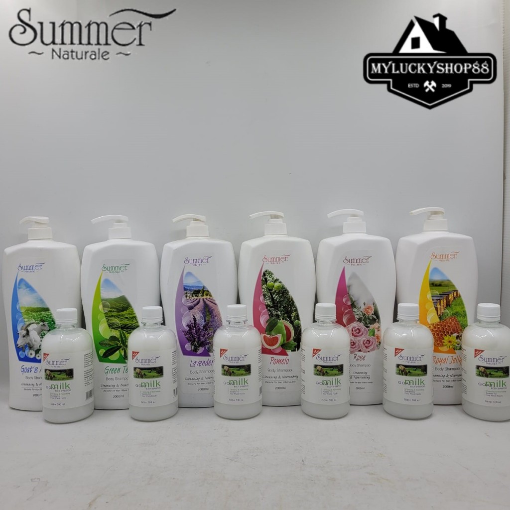 Jual Summer Naturale Soap 2L Sabun Mandi Cair 2 Liter Body Shower ...