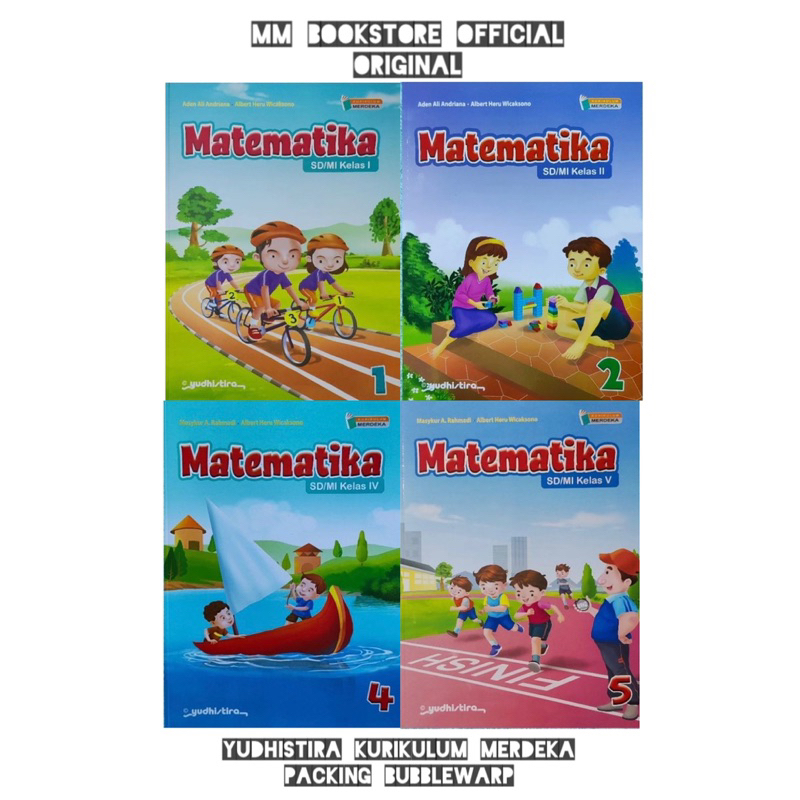 Jual BUKU MATEMATIKA SD KELAS 1 2 3 4 5 6 KURIKULUM MERDEKA YUDHISTIRA ...