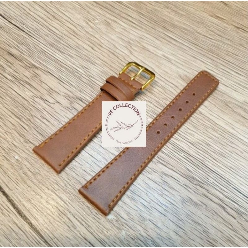 Jual GROSIR Tali jam tangan Alba kulit polos japan aunthetic casio tali ...