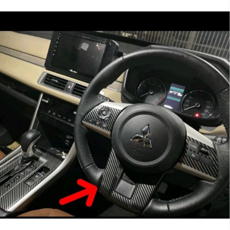 Jual Panel Cover Bawah Stir Mitsubishi XPander Warna Carbon dan Wood ...