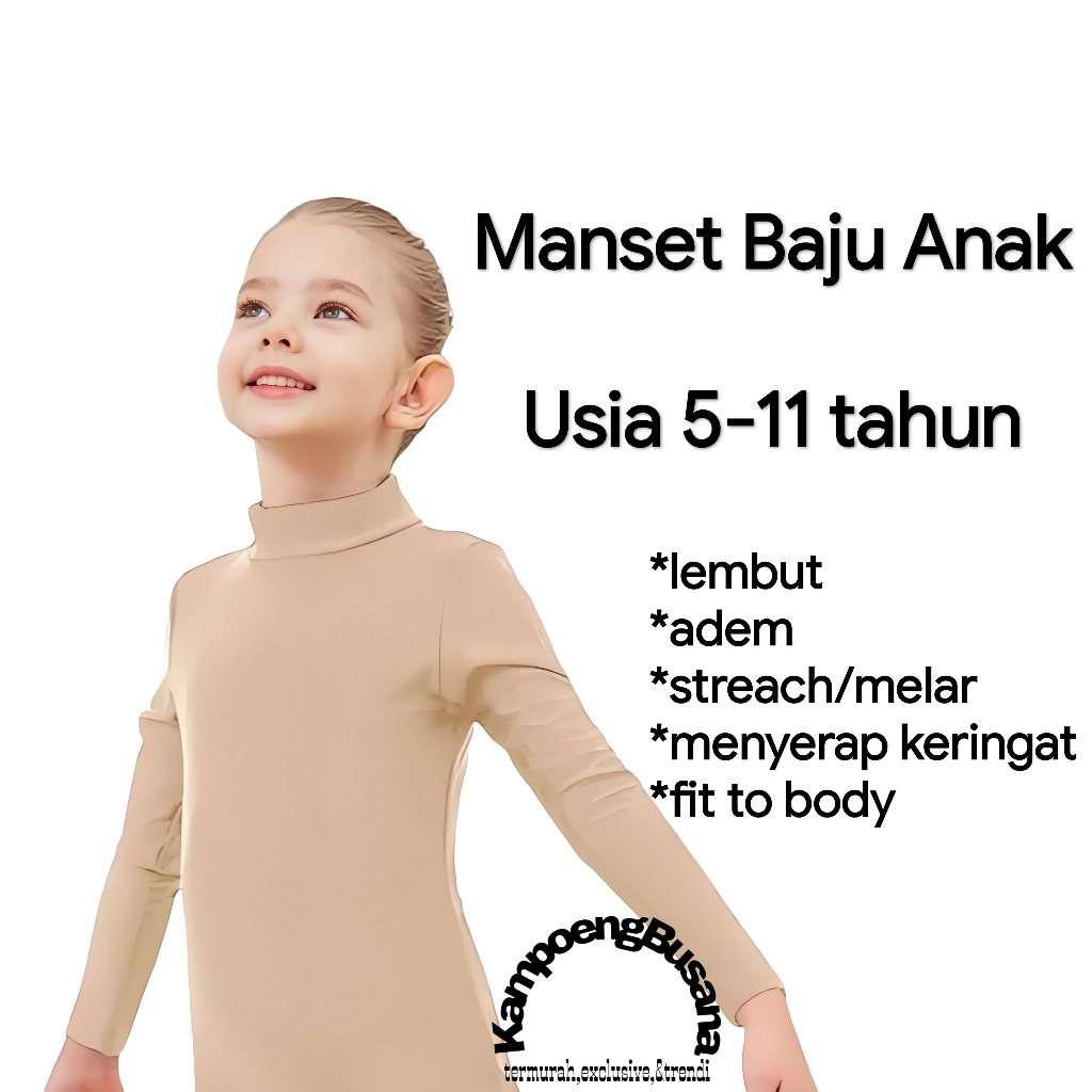 Jual Manset Anak Lengan Panjang Bahan Spandek Rayon Premium | Shopee ...