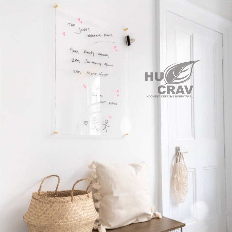 Jual Papan Tulis Akrilik Acrylic Note Planner Board Akrilik Catatan ...
