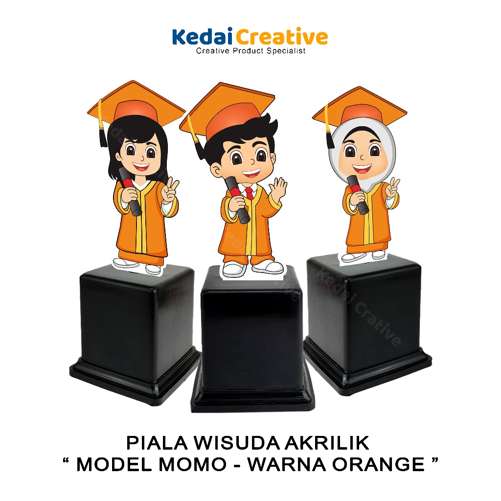 Jual Kedai Creative Piala Akrilik Wisuda Anak TK / PAUD Cinderamata ...