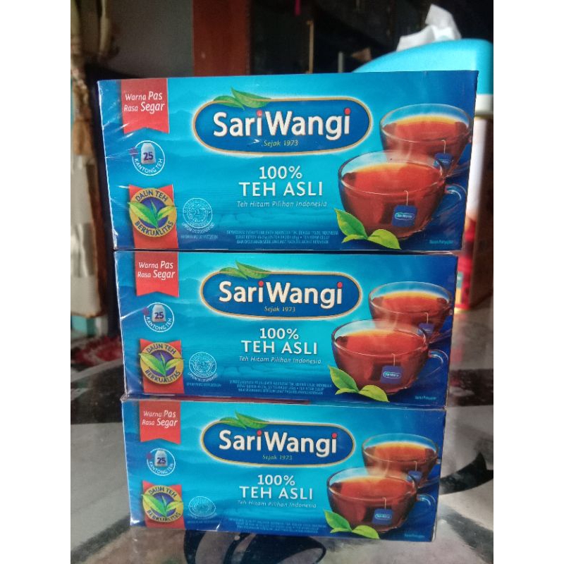 Jual Teh Sariwangi Kotak isi 25 kantong | Shopee Indonesia