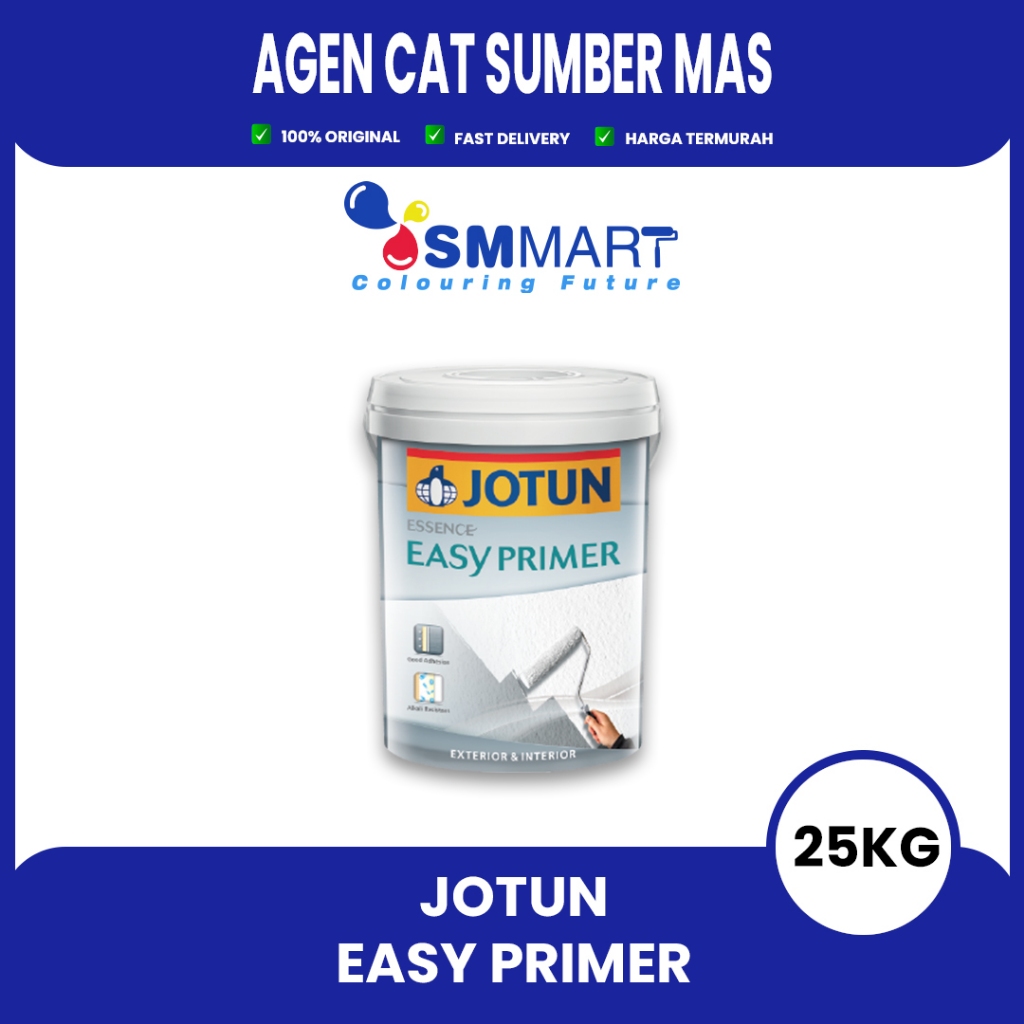 Jual CAT DASAR /PRIMER UNTUK TEMBOK JOTUN EASY PRIMER WARNA PUTIH (25 ...