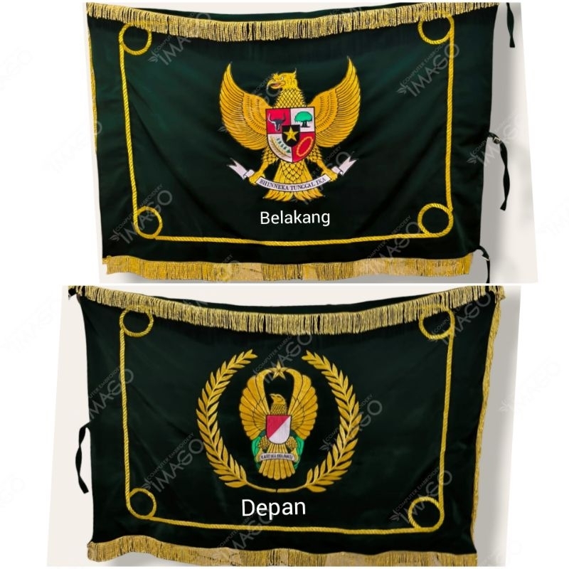 Jual Bendera Pataka TNI AD 90 x 135cm Bordir | Shopee Indonesia