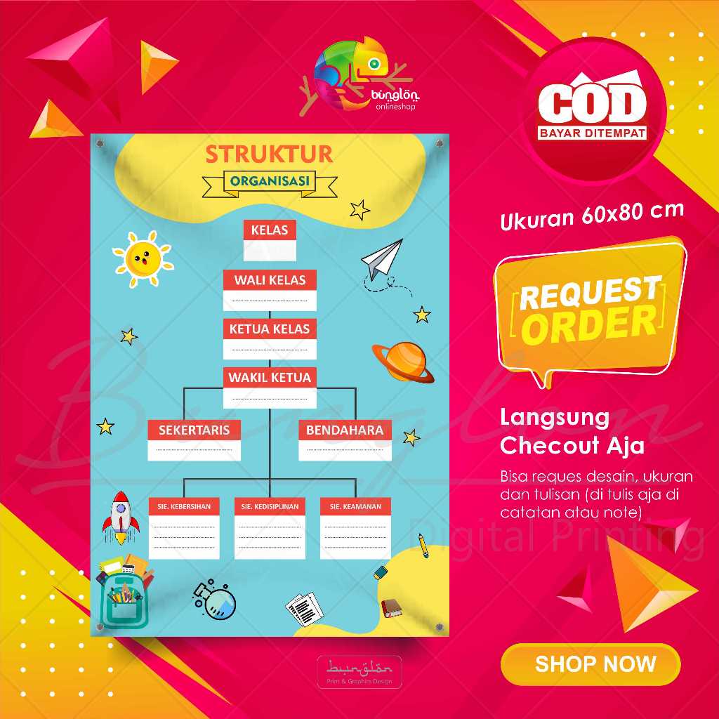 Jual Spanduk & Banner Struktur Kelas Model H | Shopee Indonesia