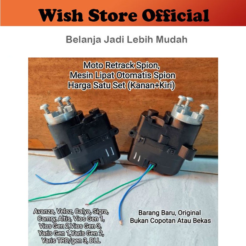 Jual [SET] Motor Spion Retract Lipat Otomatis Spion Avanza All New ...