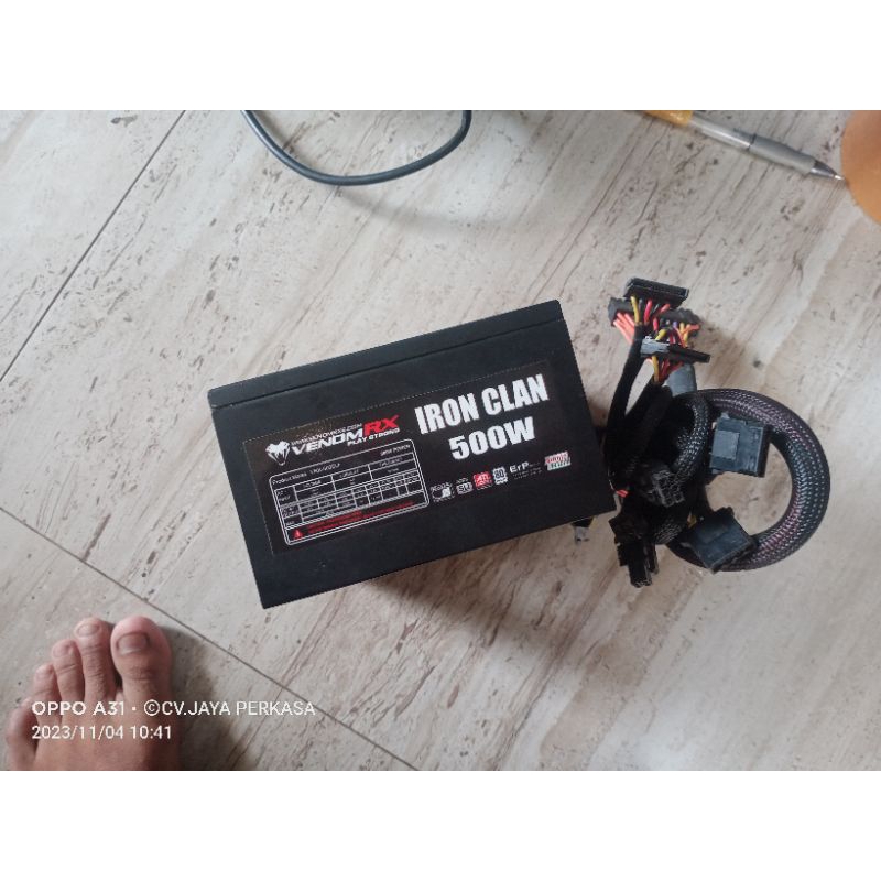 Jual psu venomRX iron clan 500w 80+ sama stick logitech sama doggle wifi | Shopee Indonesia