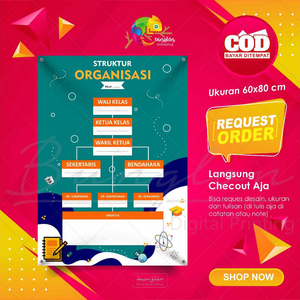 Jual Spanduk & Banner Struktur Kelas Model G | Shopee Indonesia