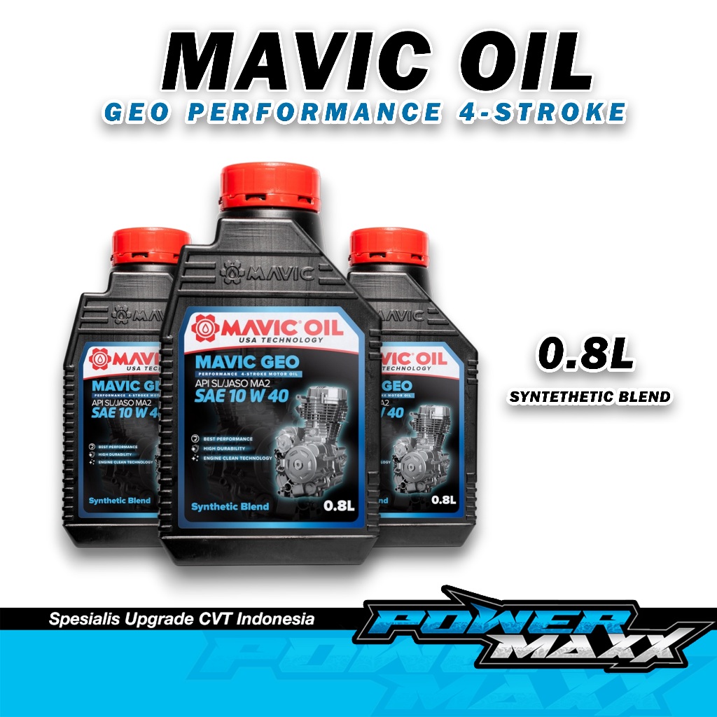 Jual Oli Mavic Oil GEO Performance Oil 10W-40 0.8L Oli Motor Oil ...