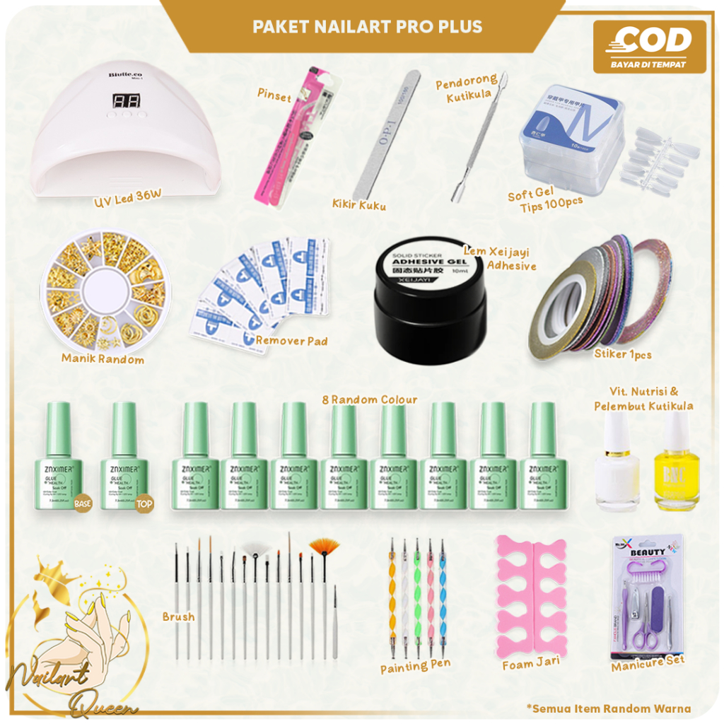 Jual Paket Nail art Pro Plus Nail extension / Paket Usaha Nailart ... Jual Paket Nail art Pro Plus Nail extension / Paket Usaha Nailart ...