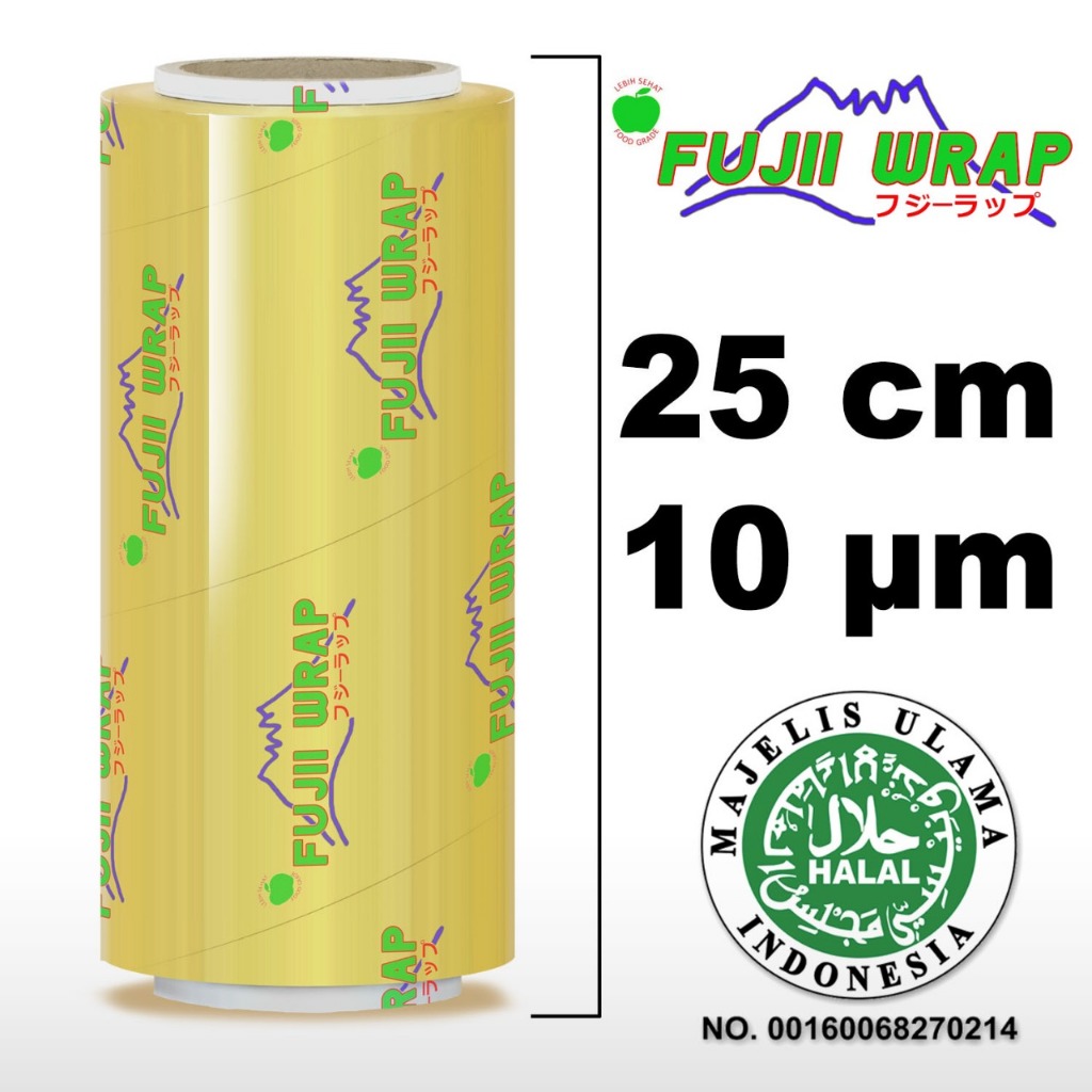 Jual Plastik Wrapping Makanan "FUJI WRAP" Ukuran 25 CM | Shopee Indonesia