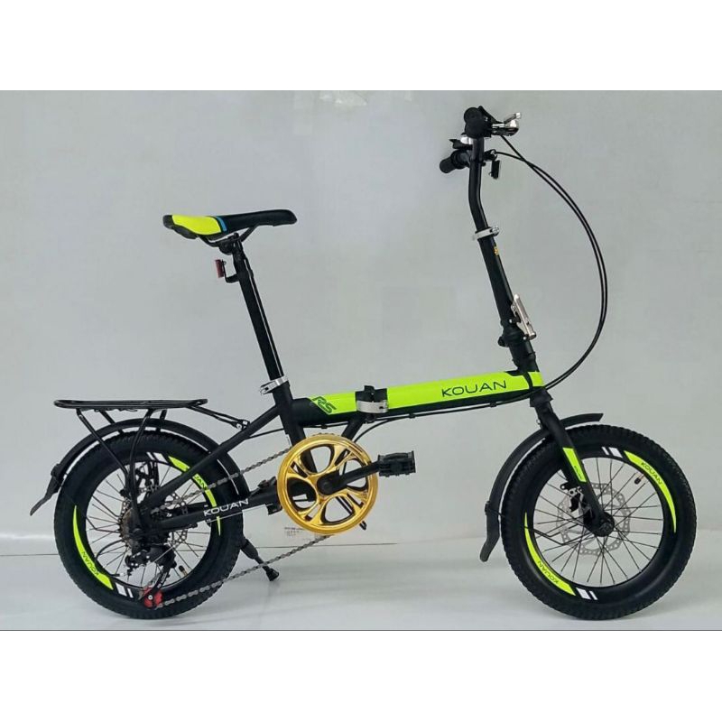 Jual Sepeda Lipat 16 inch 20 Kouan RS 7 Speed Double Disc&Single Speed ...