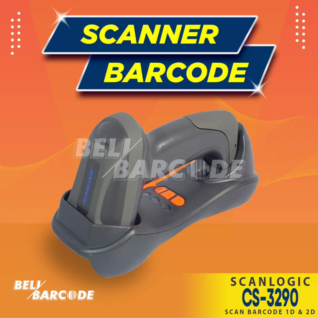 Jual SCANNER BARCODE SCANLOGIC CS 3290 IMAGER 2D QR CODE NIRKABEL ...