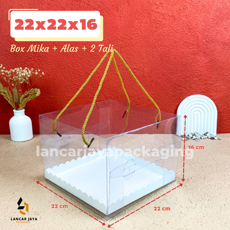 Jual Box Mika Tali Kotak Kemasan Kue Tart Pudding Bolu Chiffon Roti ...
