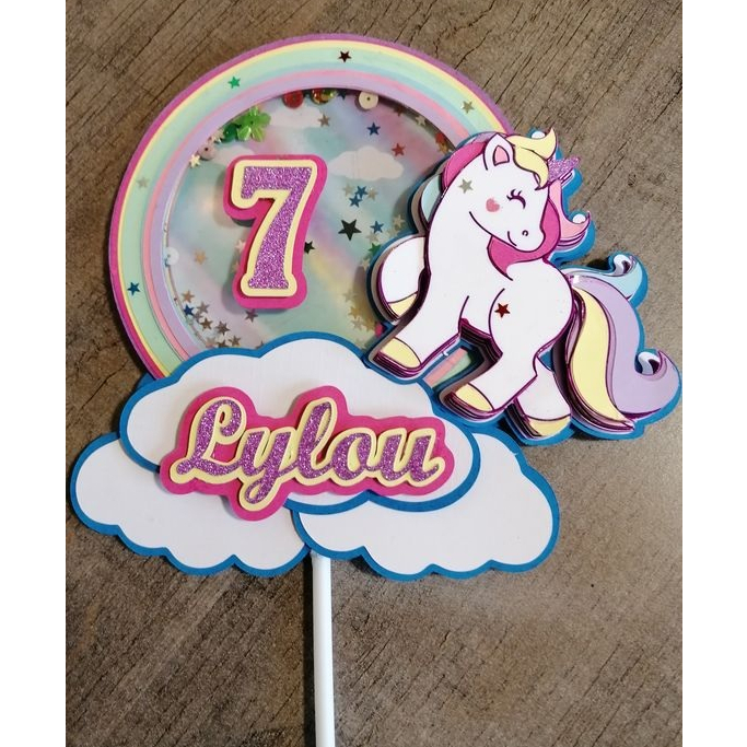 Jual Cake Toppers 3D dan Lampu LED/Dekorasi ulang tahun anak gambar ...