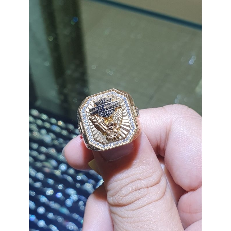 Jual cincin cowo garuda emas model keren | Shopee Indonesia