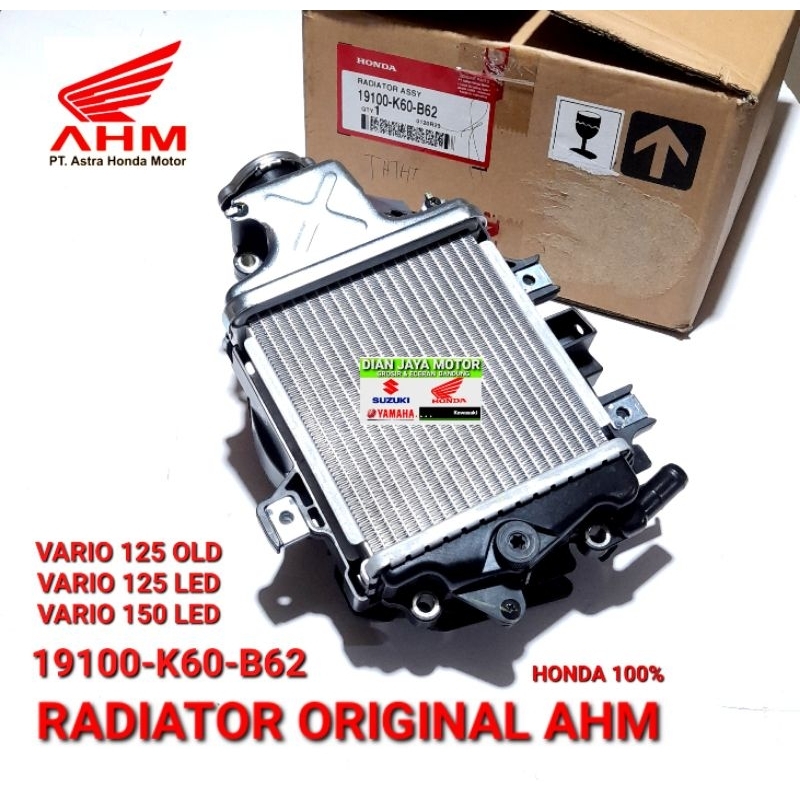 Jual (AHM) Radiator K60 Honda Vario 125 vario 150 19100-K60-B62 Original Honda Genuine parts ...
