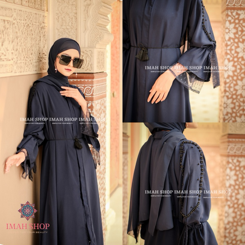 Jual Abaya Hitam Turkey Gamis Syari Muslimah Bahan Jetblack Hitam ...