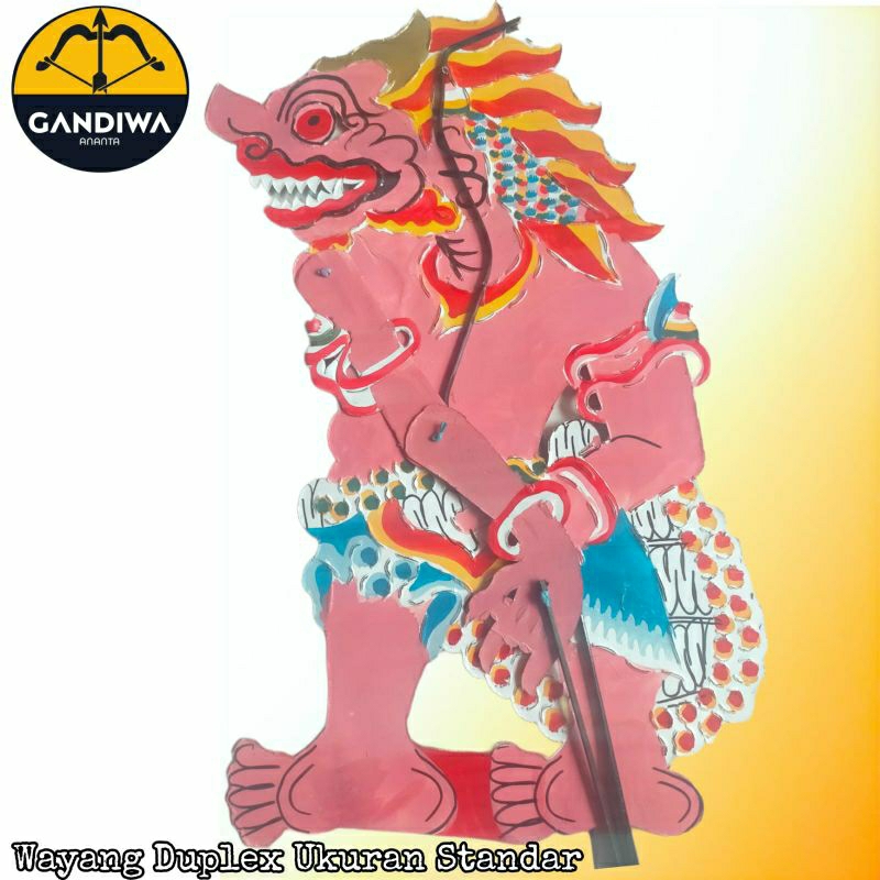 Jual wayang buto rambut geni wayang duplex buto rambut geni pink ...