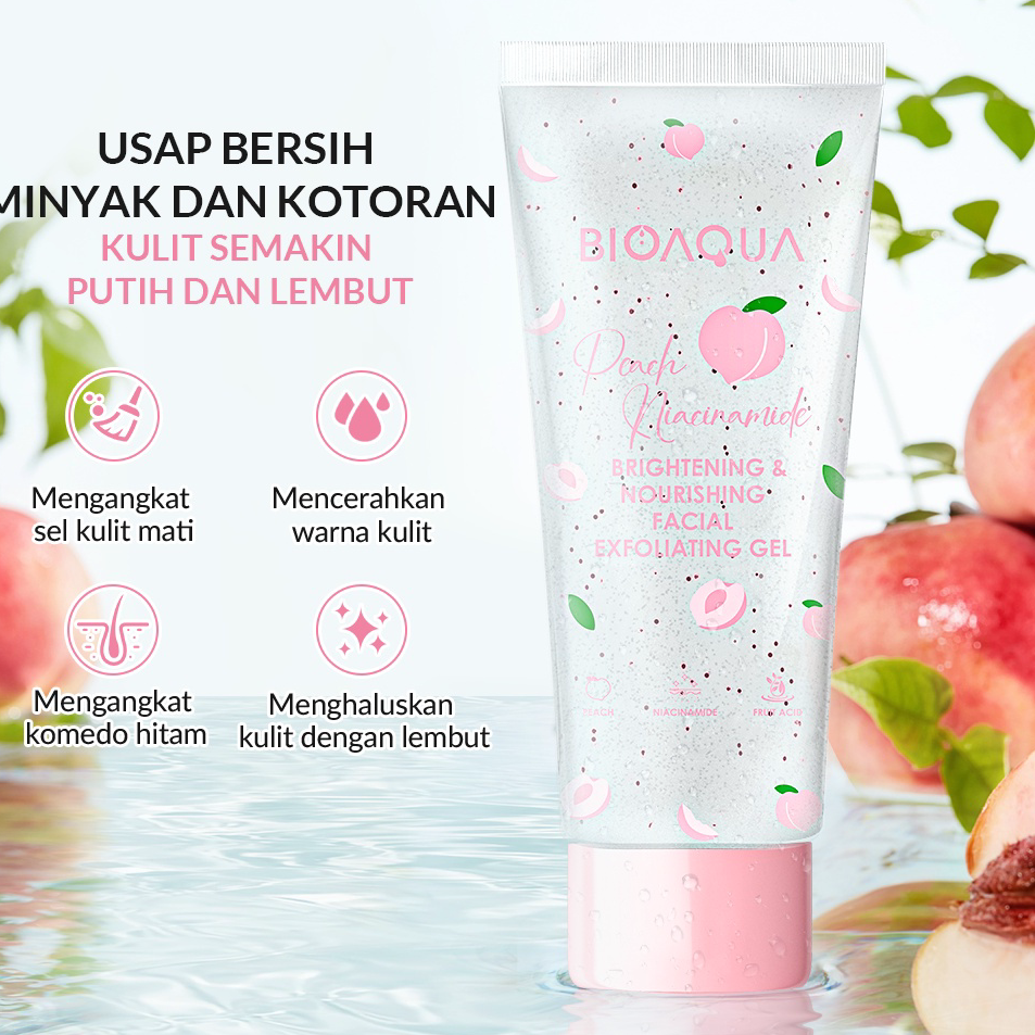Jual Buruan Beli BIOAQUA Scrub Wajah Niacinamide Brightening & Smooth ...