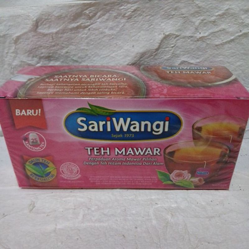 Jual SARIWANGI TEH MAWAR 25'S | Shopee Indonesia