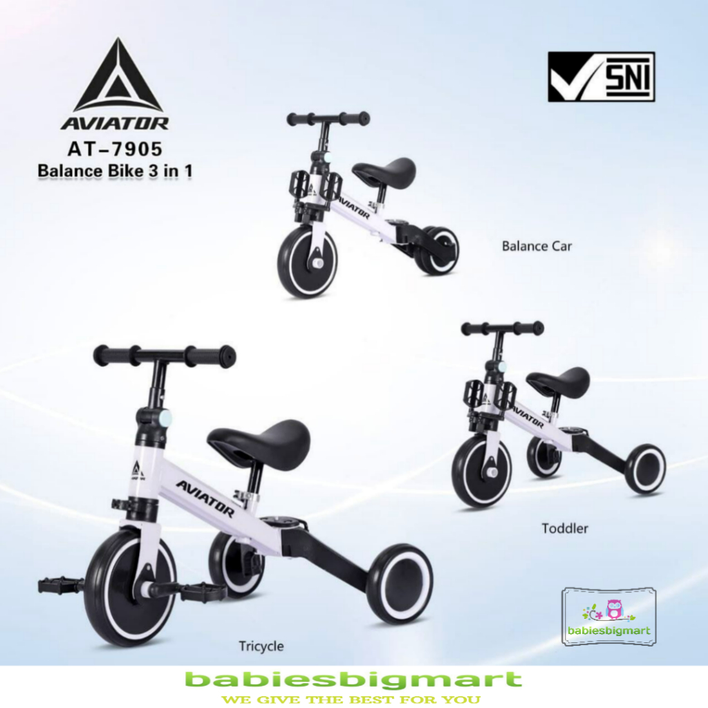 Jual SEPEDA ANAK BALANCE BIKE RODA 3 TIGA TRICYCLE PUSH 3IN1 ANAK ...