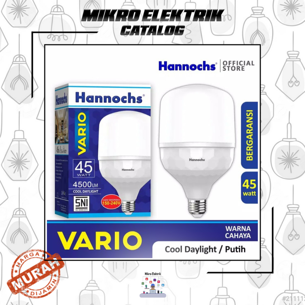Jual Hannochs Lampu Led Vario 45 Watt Cahaya Putih | Shopee Indonesia