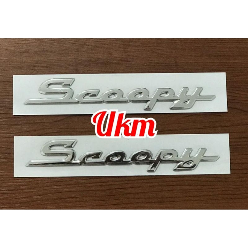 Jual emblem scoopy fi 2013-2016 sepasang kanan kiri | Shopee Indonesia