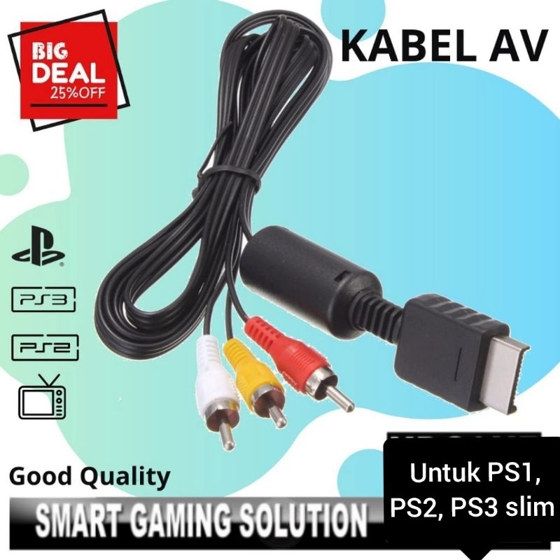 Jual Kabel rca PS2/ AV PS1,PS2, PS3 | Shopee Indonesia