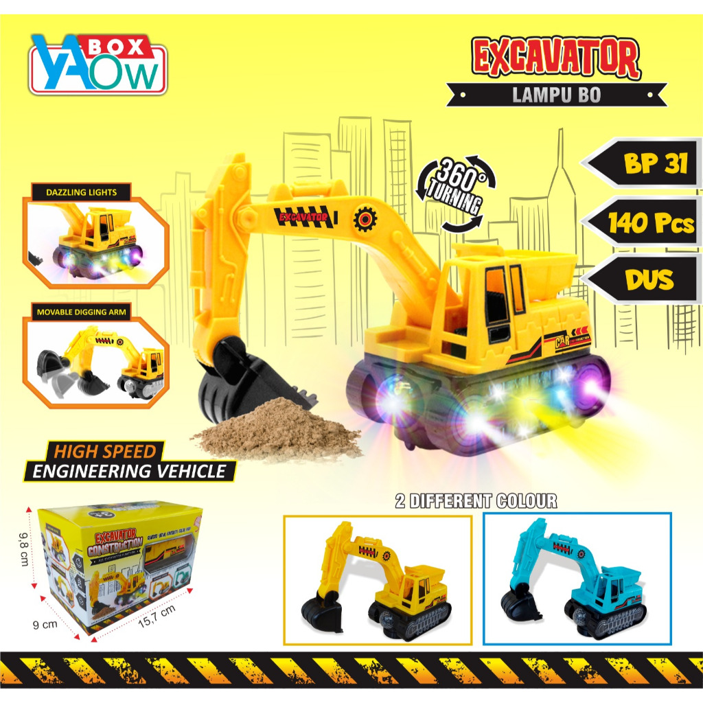 Jual MAINAN ANAK MOBIL KONTRUKSI / ENGINEERING ELECTRIC EXCAVATOR ...