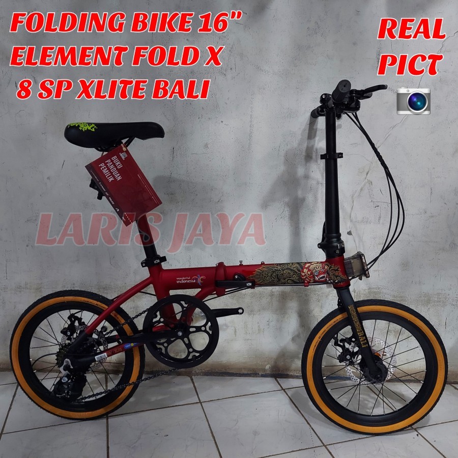 Jual [ BONUS BELL ] SEPEDA LIPAT ELEMENT FOLDX XLITE BALI FOLDING BIKE ...