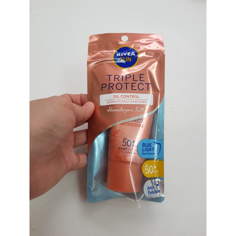 Jual Nivea Sun Triple Protect Oil Control Advanced Daily Sunscreen SPF ...