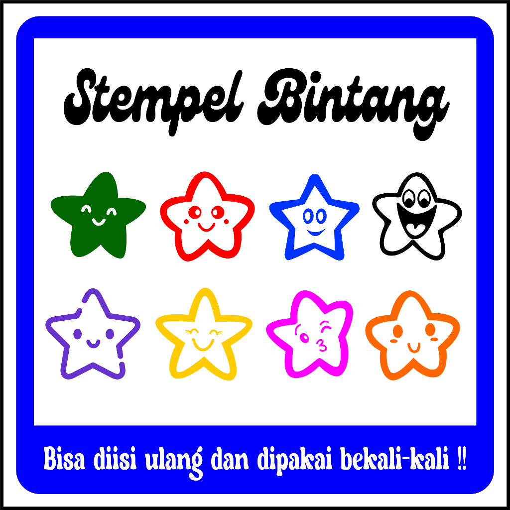 Jual Stempel Bintang, Stempel Nilai, Stempel Reward, Stempel Penilaian ...