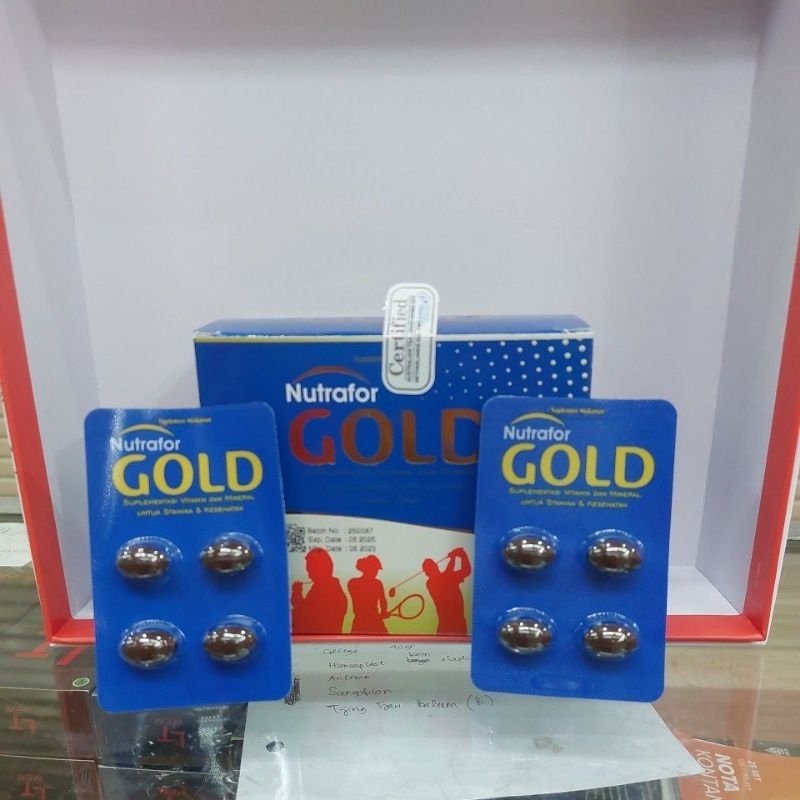 Jual Nutra Gold 1bok isi 40.s suplement daya tahan tubuh | Shopee Indonesia