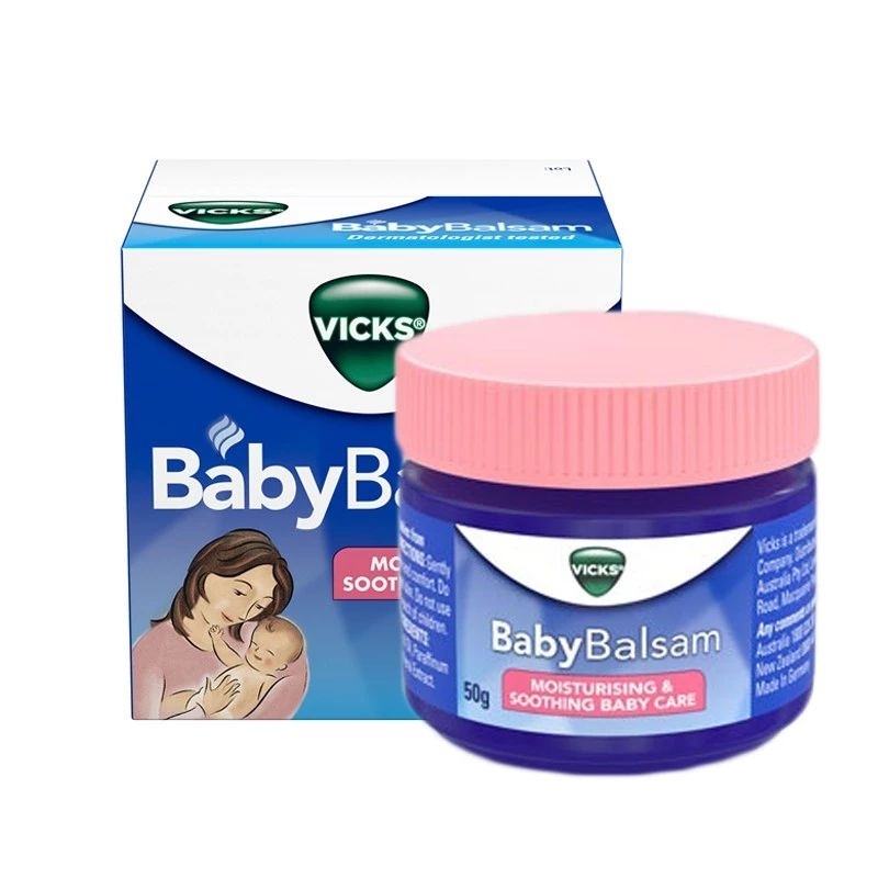 Jual Vicks Baby Balsam Moisturizing & Shooting Baby Care 50 gr | Shopee ...