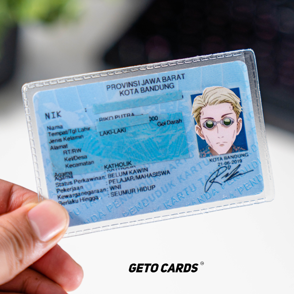 Jual Sampul Pelindung Kartu Anti Gores Untuk KTP ID CARD Design Anime ...