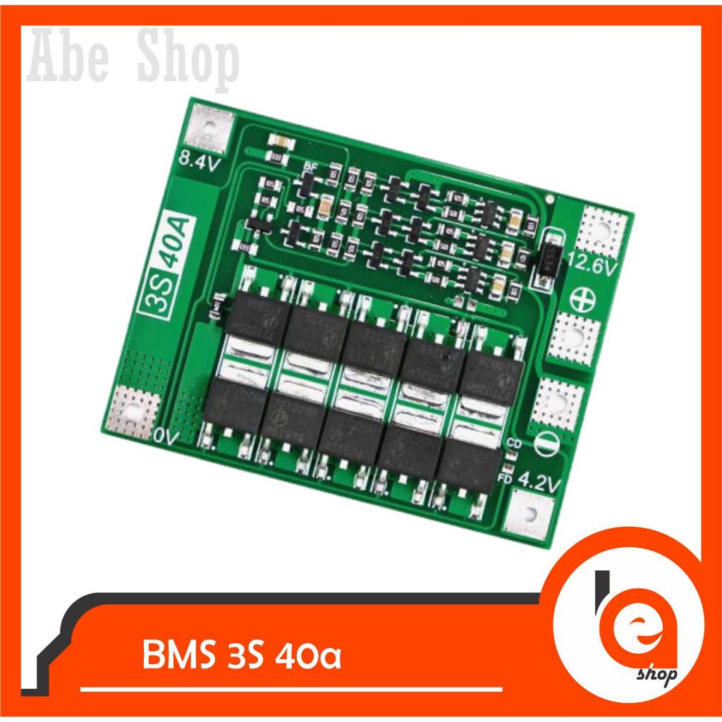 Jual BMS 3S 40a Baterai Charger Lithium Balance Protection 40A Board Battery Management System ...