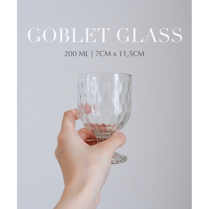 Jual INKÁ Goblet Glass 200ml | Wine Glass | Gelas Kaca Bening Gelas ...