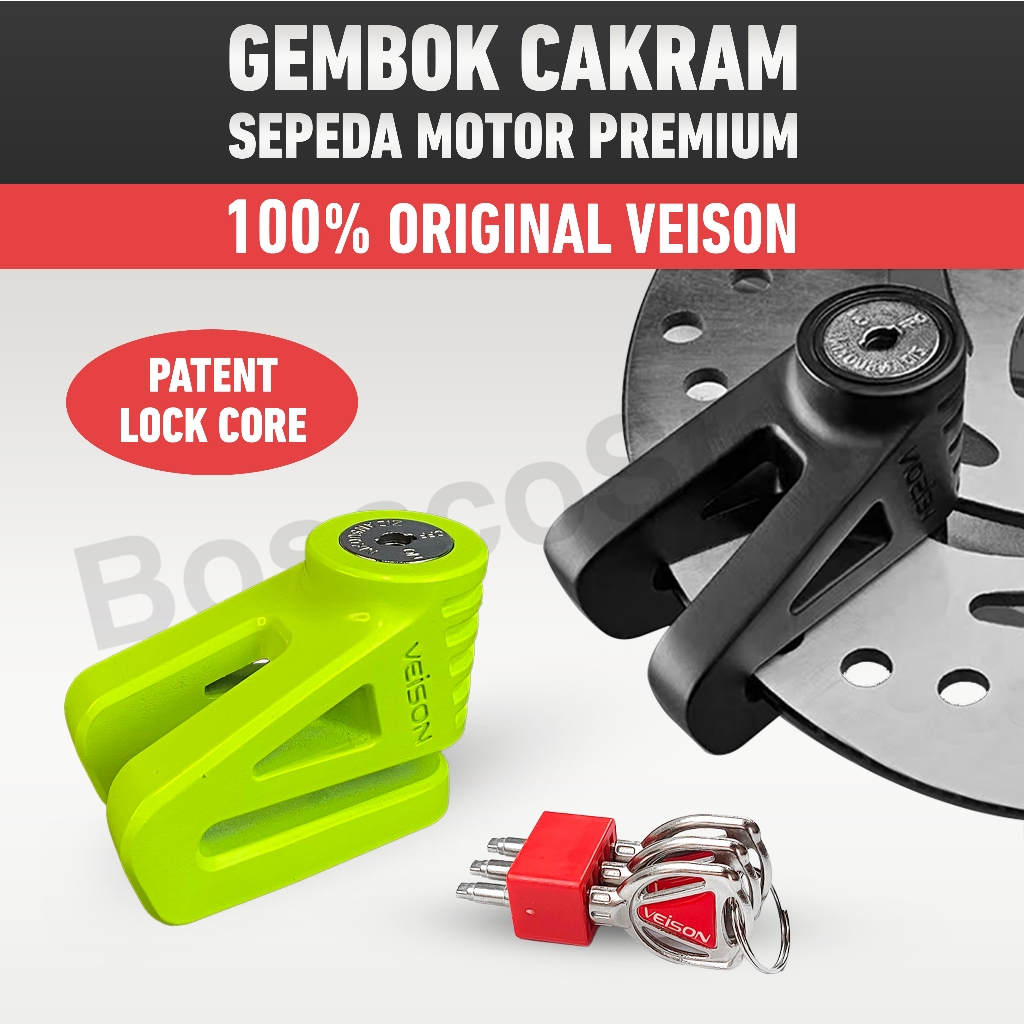 Jual VEISON DX7 Gembok Cakram Kunci Rem Sepeda Motor Premium Discbrake ...