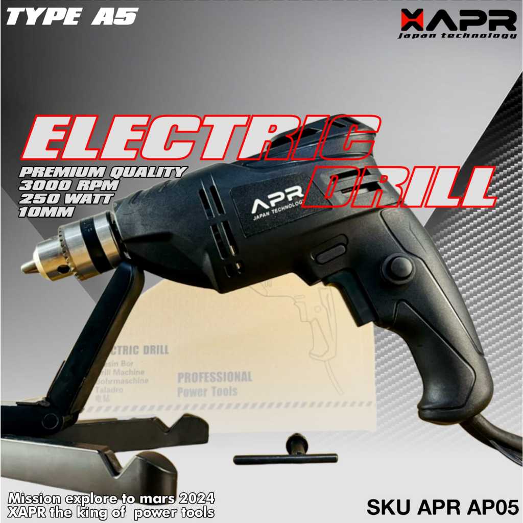 Jual APR JAPAN Bor Listrik 10mm Garansi Resmi 3thn A5 bor elektrik AP05 ...