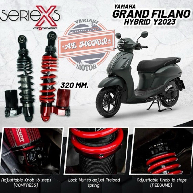 Jual Shock Shockbreaker Profender X series Fazzio / grand filano Shock ...
