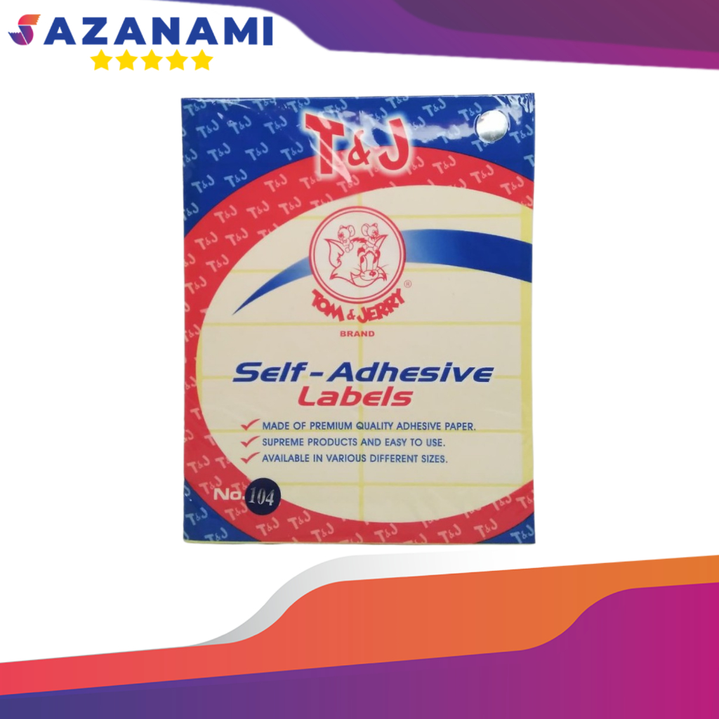 Jual TOM & JERRY 104 STIKER LABEL SELF ADHESIVE LABEL LABEL UNDANGAN ...