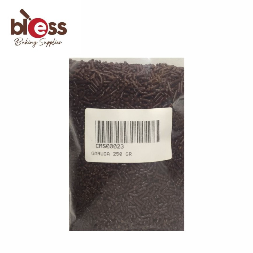 Jual MESES GARUDA REPACK 250 GR / MESES COKLAT / TOPPING KUE DAN ...