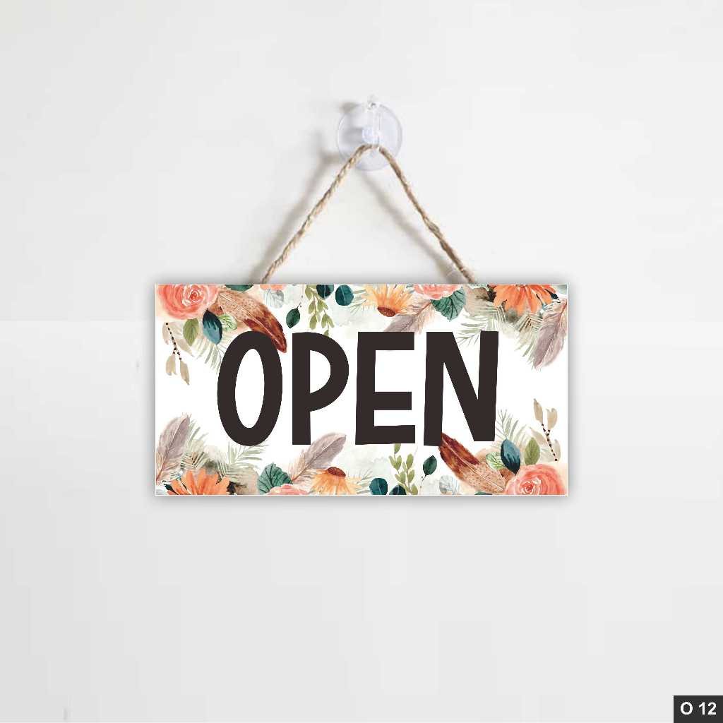 Jual Penanda Ruangan Rumah Toko Sign Buka Tutup Open Close | Shopee ...