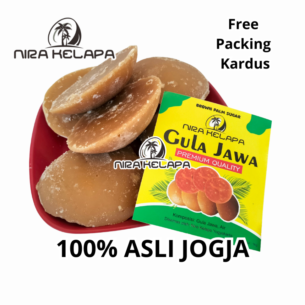 Jual Gula Jawa 1kg Asli Nira Kelapa Jogja Super Premium Murni ...